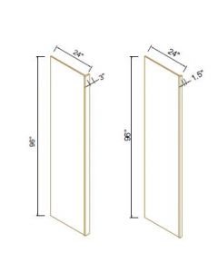 24"D Refrigerator End Panels - Fillers & Panels & Sample Door - Shaker ...